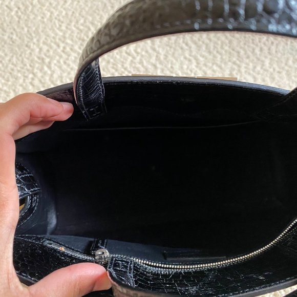 Yves Saint Laurent | Bags | Saint Laurent Manhattan Small Croco Tote ...